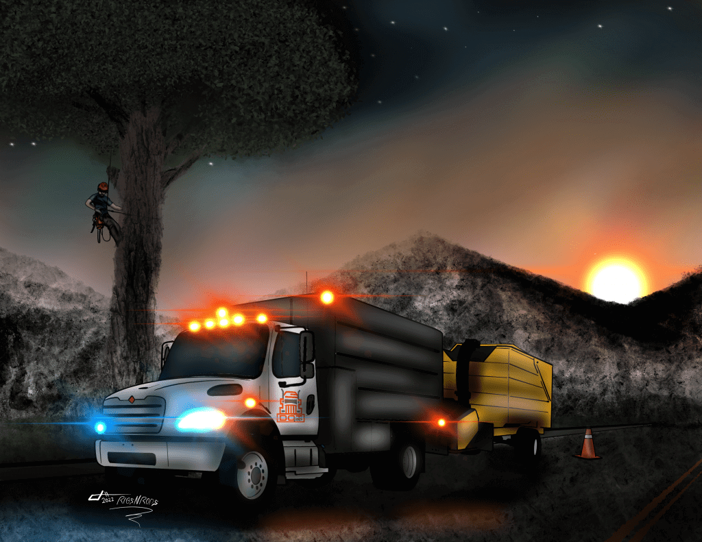 Chip Truck and Chipper - Eclipse DOT