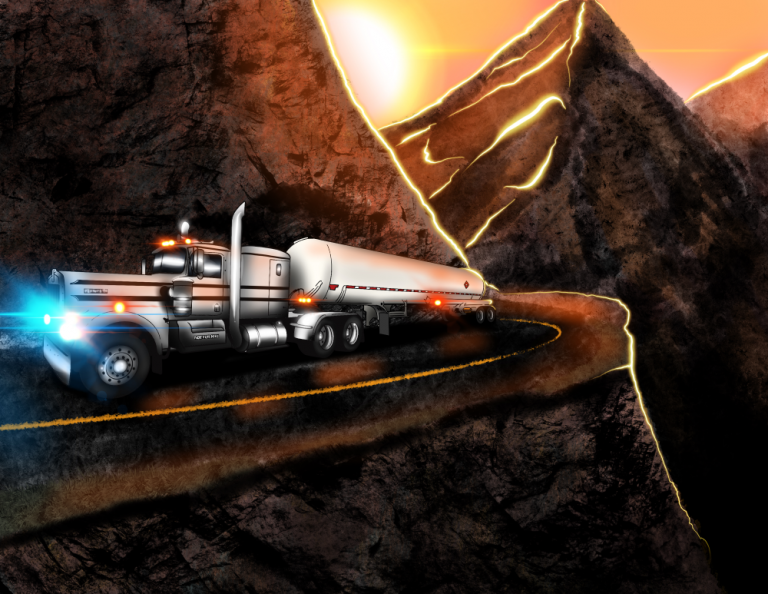 Tanker on Rd Mountain - Eclipse DOT