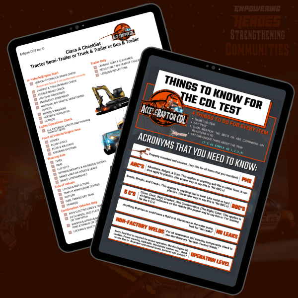 CDL Checklist Printables: Class B - Eclipse DOT