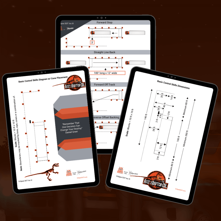 Backing Skills and Training Site Layout - Eclipse DOT